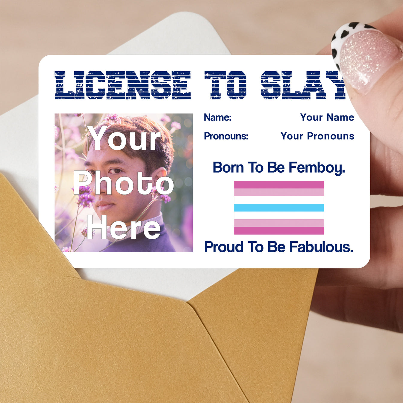 Femboy License To Slay – License To Gay